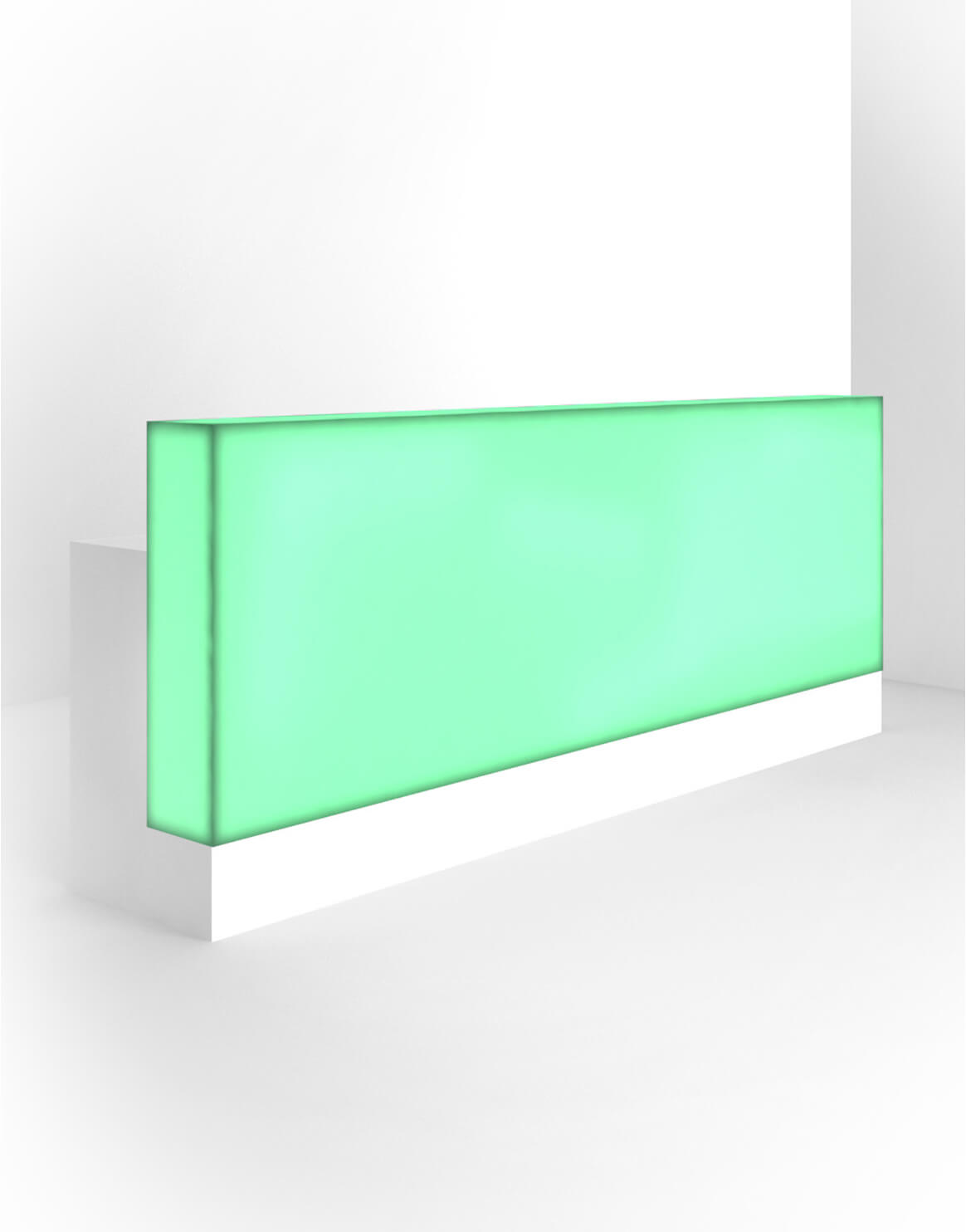 3form | Products | Chroma Lightbox Reception Desk